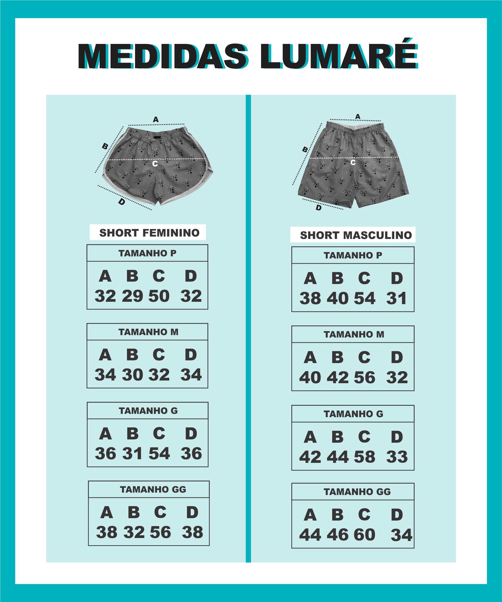 Short Feminino- Donna - Lumaré Personalizados